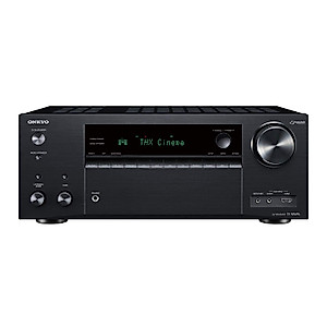 Onkyo TX-NR696 Home Audio Smart Audio and Video Receiver, Sonos Compatible and Dolby Atmos Enabled, 4K Ultra HD and AirPlay 2, Black