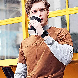 Compatible for Motast 1.69" Smartwatch Band, 20mm Watchband Stretch Nylon Adjustable Replacement Strap Compatible for Motast Smartwatch 1.69" / MuGo P36A Smartwatch / AGPTEK 1.69" Smartwatch / Rinsmola 1.69 Smartwatch (Black)