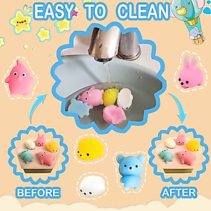 Kannove Mini Kawaii Mochi Squishy Party Favors Toys for Toddlers (24 Pack), Kids Goodie Bag Stuffers Fillers, Small Classroom Treats Prizes Gifts for Boys Girls