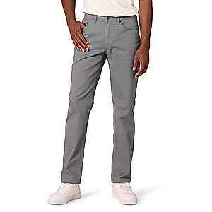 Amazon Essentials Men's Straight Fit 5-Pocket Stretch Twill Pants, Dark Grey, 30W x 30L