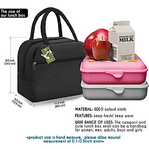 Lunch Bags for Women Men Adult Insulated Lunch Box Small Reusable Lunch Bag Leakproof Cooler Lunch Tote Bag for Work Picnic