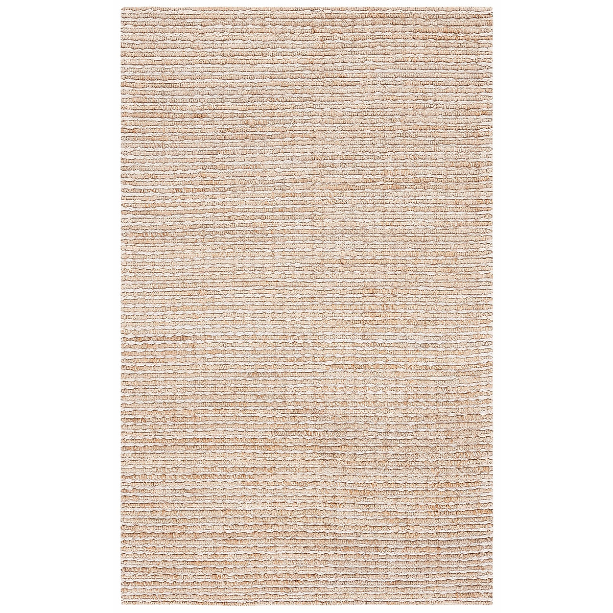 Safavieh Natural Fiber Collection Area Rug - 5' x 8', Natural & Ivory, Handmade Farmhouse Jute, Ideal for High Traffic Areas in Living Room, Bedroom (NF750B)