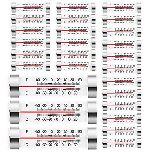 30 Pack Freezer Thermometer Cooler Hanging Fridge Thermometer Refrigerator Freezer Thermometer for Restaurant Home Kitchen Temperature Supplies