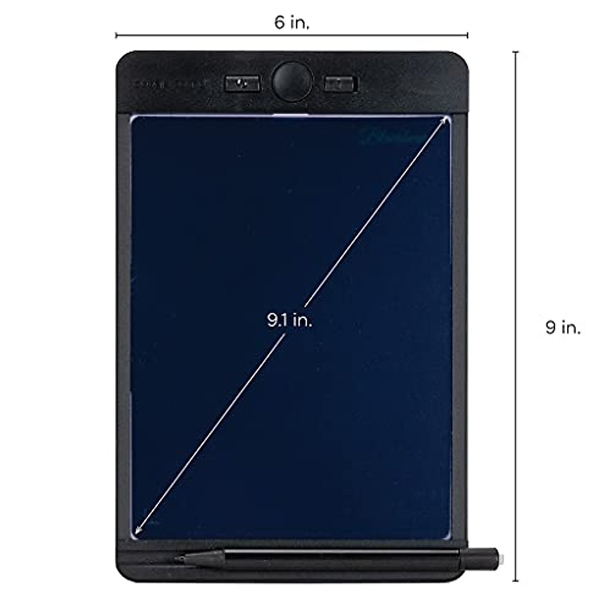 Boogie Board Blackboard Smart Authentic Notebook Note Size – Includes Blackboard Smart Pen Stylus, Note-Size (5.5”x 7.25”) Reusable Notebook & Smart Template