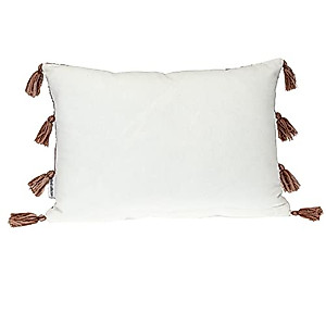 Parkland Collection Transitional Tribal Brown 14" x 20" Pillow