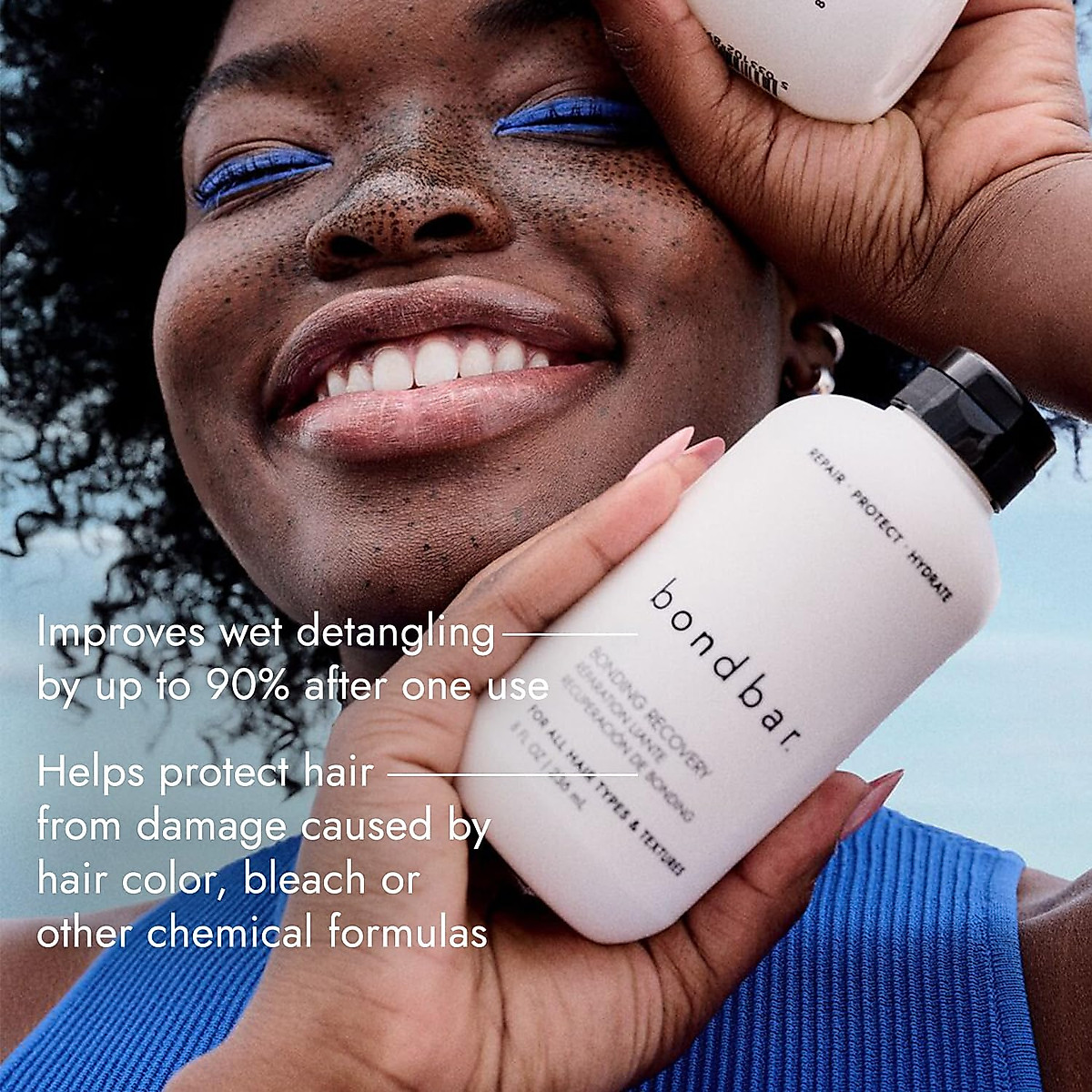 Bondbar Treatment for Damaged Hair, Repairs, Protects & Hydrates Colored or Chemically-Treated Hair, Vegan, Cruelty-Free, 8 Fl. Oz.