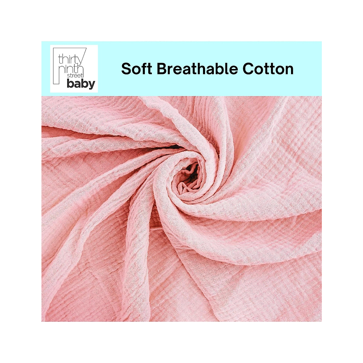 Thirty Ninth Street Baby Extra Soft Muslin Fitted Crib Sheet | 28" x 52"