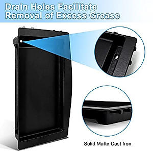 Adviace 7599 Griddle for Weber Genesis II 300, Genesis II 600 Series, Weber Genesis II E-310, II S-310, II E-335, II S-335, II SE-335, II E-315, II E-610, 66095 Cast Iron Griddle Replacement Parts.