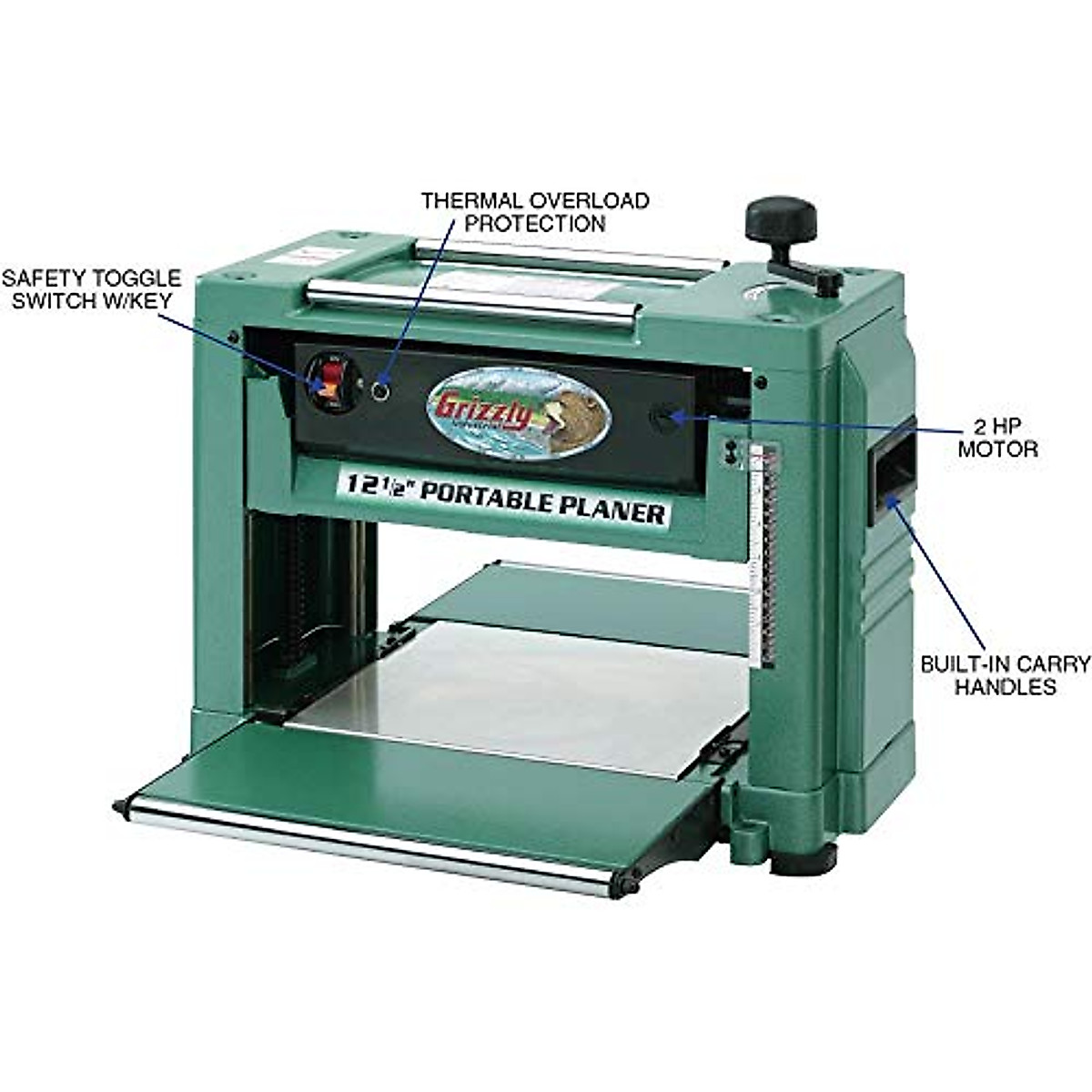 Grizzly Industrial G0505-12-1/2" 2 HP Benchtop Planer