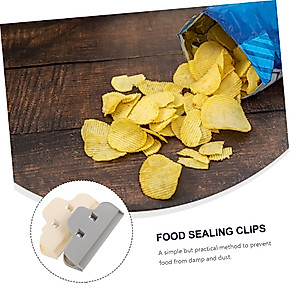 HOMSFOU 20 Pcs Sealing Clip Snack Sealer Clips for Sealing Bags Airtight Food Clip Snack Bags Clips Food Locking Clips Food Bag Clips Magnetic Bag Clip Snacks Heavy Storage Bag Plastic