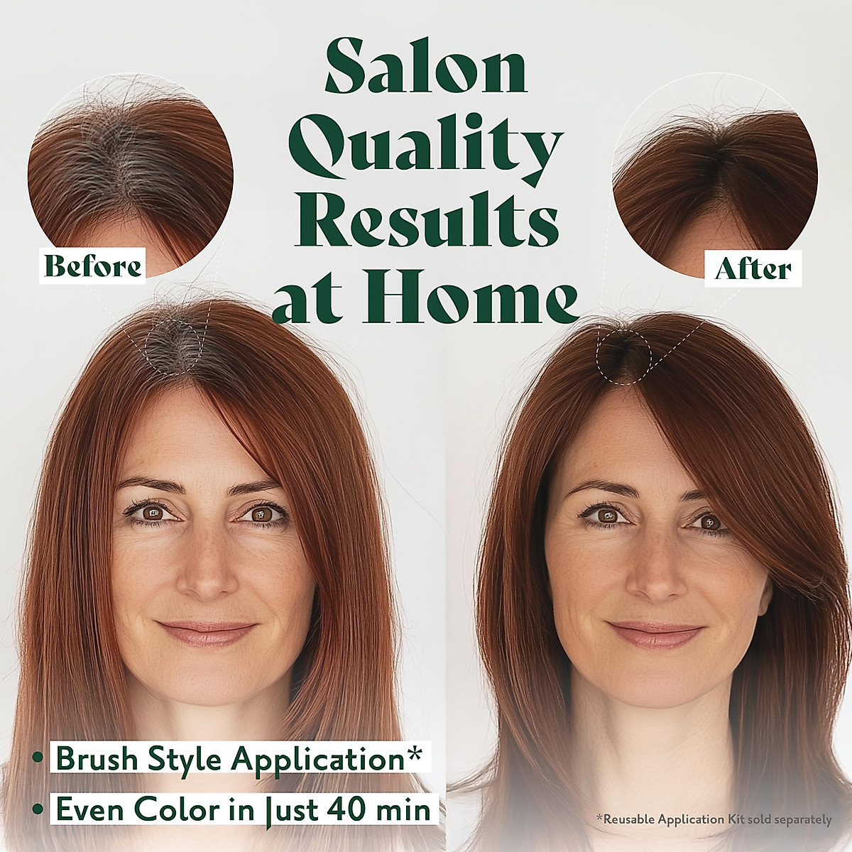 Herbatint Permanent Hair Dye For Women - 5R Light Copper Chestnut - For Up To 100% Gray Coverage of Resistant Gray Hair - Ammonia-Free, Alcohol-Free & Vegan - Salon Influenced Hair Color 5.75 fl oz