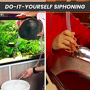 GasTapper Deluxe Siphon Pump for Gas, Diesel & Water - 8' Hose, 4 Gls/Min