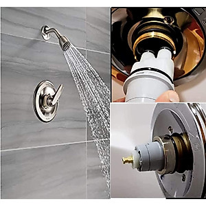 XUSHCL Delta RP46074 Shower Valve Cartridge For Tub/Shower Valves 13/14 Series, Delta Shower Valve Replacement-Single Function Temperature Control Valve Cartridge