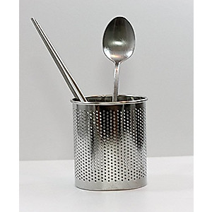 Stainless Steel Cutlery Utensil Holder (Small Oval) Chopsticks Holder for Dishwasher
