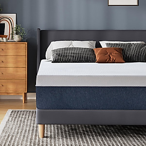 14 Inch California King Memory Foam Mattress, Gel Cooling Mattress Bed in a Box, Fiberglass Free Mattress Medium Firm Mattress, CertiPUR-US Certified, 72”x84”x14”, White