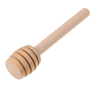 Generic Mini Wooden Honey Spoon Wooden Honey Spoon Stir Bar for Honey Jar Eco-friendly Supplies Long Handle Mixing Stick Accessories