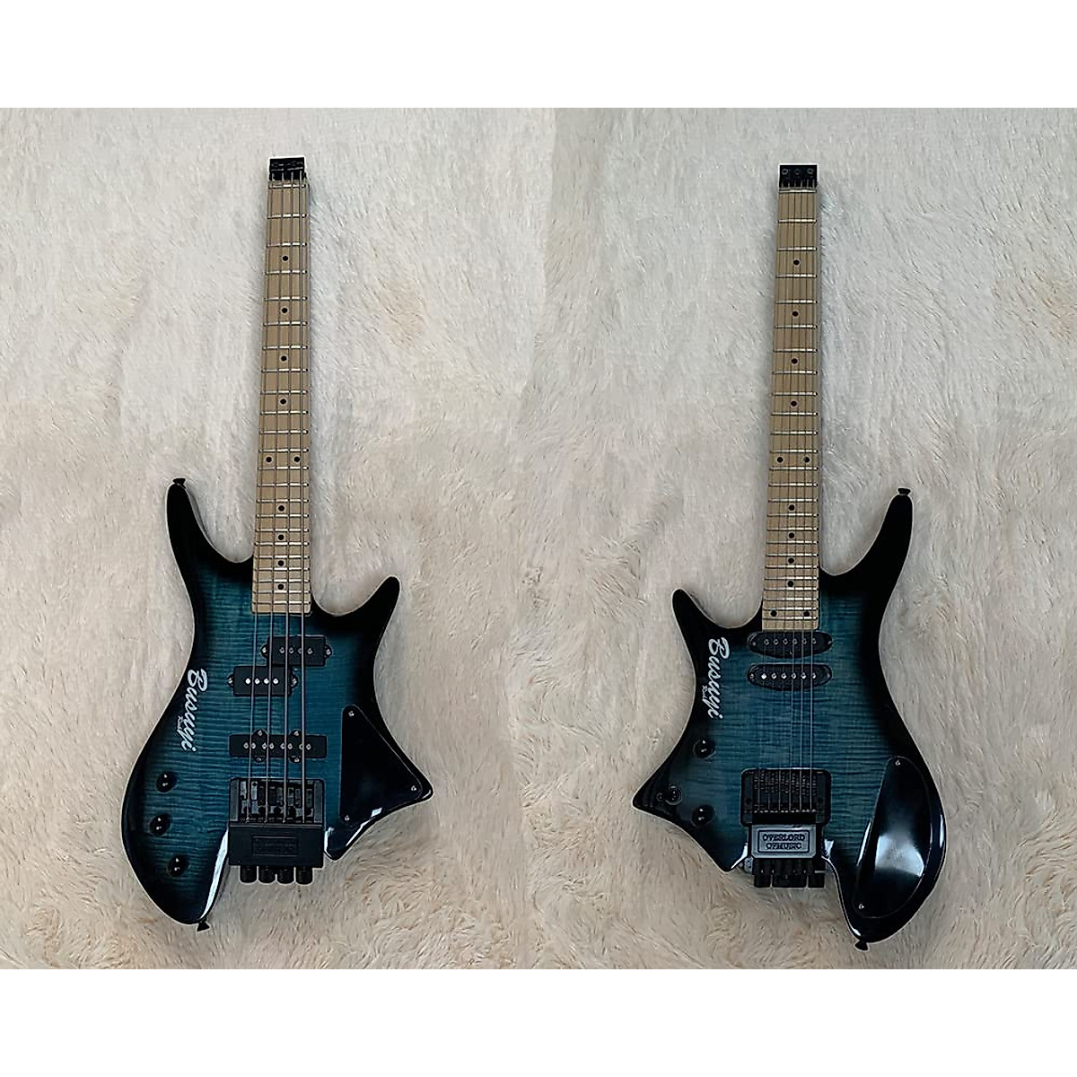 4 String Bass/ 6 String Lead Headless Tremolo Busuyi Guitar Lefty