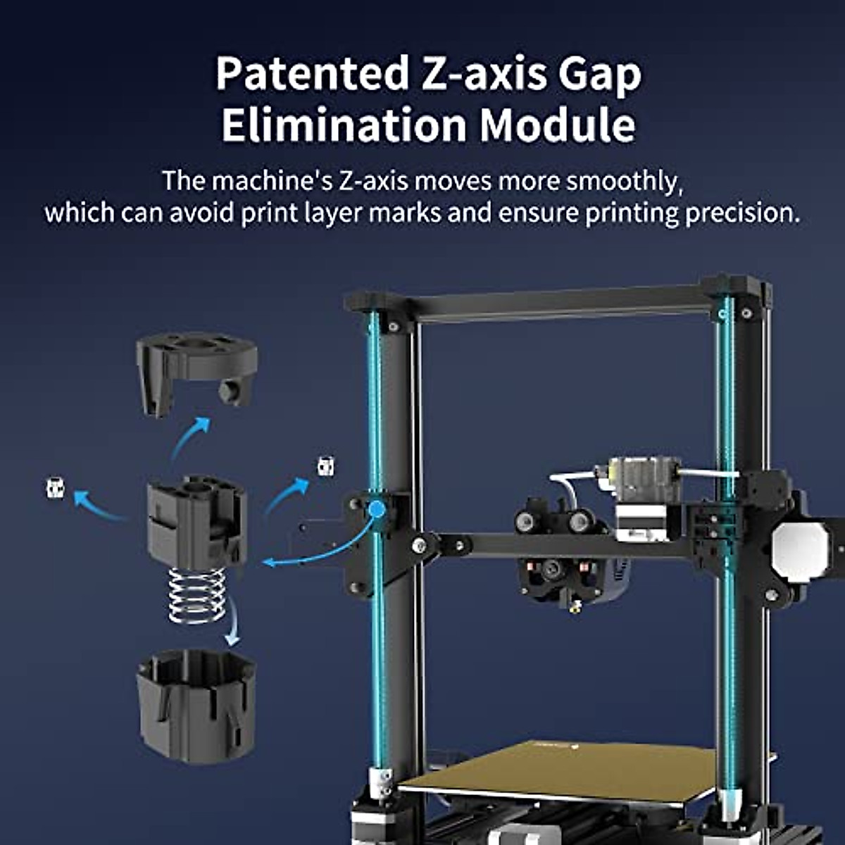 ANYCUBIC Vyper 3D Printer, Auto Leveling Upgrade Fast Integrated Structure Design with TMC2209 32 bit Silent Mainboard, Removable Magnetic Platform, 9.6" x 9.6" x 10.2" Printing Size