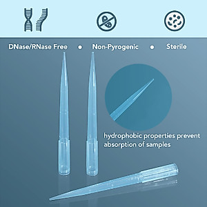 VISOSCI 1000uL Pipette Tips 1000 PCS per Bag Blue Laboratory Universal Plastic Liquid Pipette Pipettor Tips