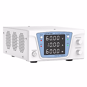 Cousopo DC Power Supply Adjustable DC Power Supply Lab Power Supply DC Bench Power Supply DC Power Supply Variable WANPTEK DC Power Supply Variable 60V 10A Bench Power Supply High Power with 4-Digit