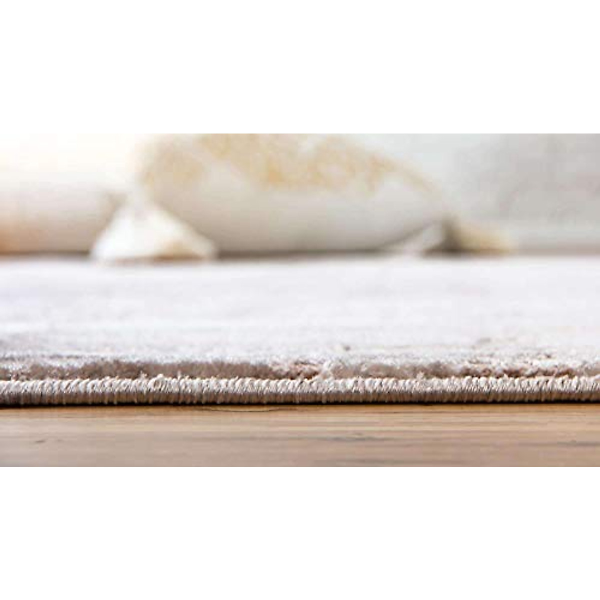 Unique Loom Uptown Collection by Jill Zarin Collection Textured Modern Beige Area Rug (9' 0 x 12' 0)