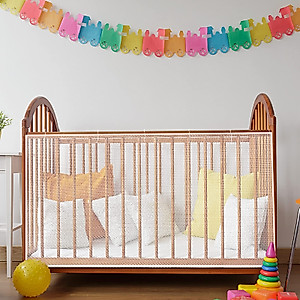 2 Pieces Christmas 20x2.6 ft Child Safety Nets Balcony Protective Net Sturdy Stair Banister Net with Ropes and Ties for Kids Pets Toys Indoor Stairs Cribs Child Protect Supplies, White