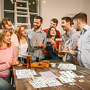 Disfuco Tea Party Bingo Cards, Tea Bridal Party Games Bingo Cards, School Party, Birthday, Garden Tea Party Favors Supplies Decorations, 24 Players Bingo Game (A02)