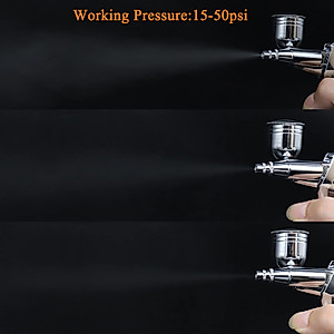 Uovviney Trigger Airbrush Gun with 0.5mm Needle Airbrush Spray Gun for Art Model Hobby Painting