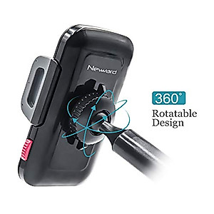 Newward Car Phone Mount, Universal Long Arm Windshield Handsfree Phone Holder for Car Compatible iPhone 14 Pro/13/12/11/Xs/XR/X/8 Plus, Galaxy S20/S10/S9/S9 /Note 10/S8, Huawei and More