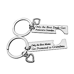 Grandpa Grandma to be Gift Keychain Pregnancy Announcement Gifts New Grandparents Gift Grandparents to Be Jewelry First Time Grandpa/Grandma Jewelry Gift Grandchild Announcement Gifts