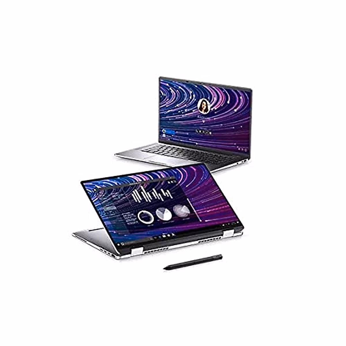 Dell Latitude 9000 9520 2-in-1 (2021) | 15" FHD Touch | Core i7-256GB SSD - 16GB RAM | 4 Cores @ 4.4 GHz - 11th Gen CPU Win 11 Pro
