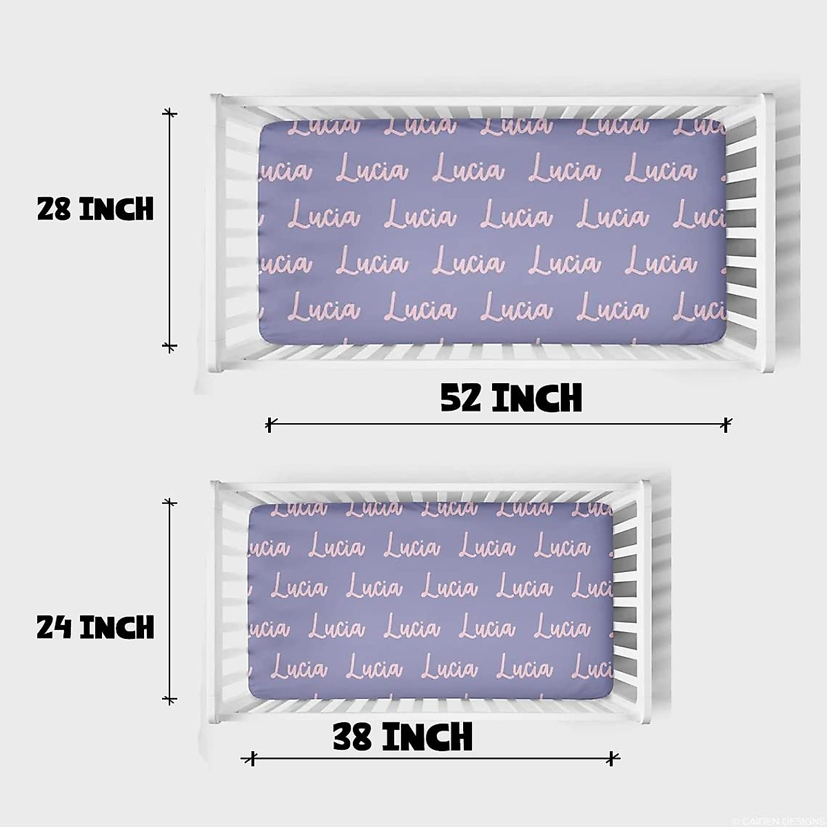 Halloween Pumpkin Ghost Witch Custom Name Crib Sheet, Fitted Crib Sheet, Crib Fitted Sheet, Cot Bed Sheet, Girl/ Boy Crib Sheet, Mini Crib Sheet, Personalized Newborn Gift