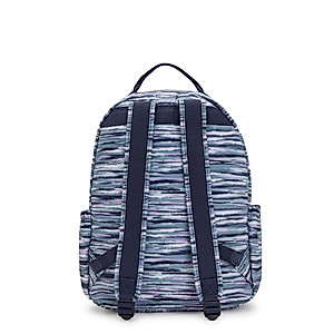 Kipling Seoul Large Printed 15" Laptop Backpack Brush Stripes
