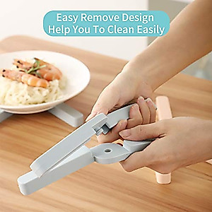 3 Pack Non-Slip Thick Foldable Silicone Trivets, Heat-Resistant Folding Pad, Eco Expanding Silicone Pot Holder, Hot Pad with Collapsible Cross Design Save Much Space