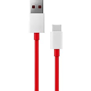 USB-A to Type-C 120w (max) Fast Charging Cable, 4 Feet (1.2 Meters) - 1Pack RED TPE