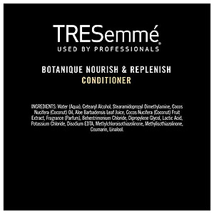 TRESemmé Botanique Conditioner Nourish and Replenish Coconut and Aloe Vera Paraben-free, Dye-free, Silicone free Conditioner 22 oz