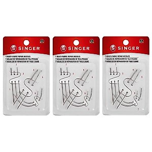 SINGER Heavy Duty Household Hand Needles 7 Count, 3-Pack