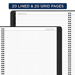 AT-A-GLANCE 2023 Monthly Planner, 9” x 11”, Large, Monthly Tabs, Pocket, Faux Leather, Contemporary, Black (70260X05)