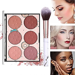 Professional Makeup Gift Kit Set,All in One Makeup Full Kit for Women,Girls & Teens Includes 12 Colors Eyeshadow Palette, Liquid Foundation & Concealer,Liquid Lipstick，Face Blush，Makeup Brush, Makeup Sponge, Eyebrow Soap, Winged Eyeliner Stamp