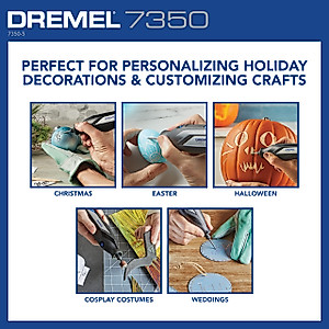 Dremel 7350-5 Cordless Rotary Tool Kit, Includes 4V Li-ion Battery and 5 Rotary Tool Accessories - Ideal for Light DIY Projects and Precision Work