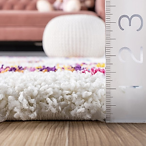 nuLOOM Tatyana Moroccan Diamond Trellis Shaggy Runner Rug, 2' 8" x 12', Pink