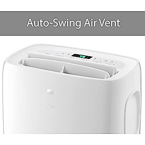 LG 6,000 BTU (DOE) / 8,000 BTU (ASHRAE) Portable Air Conditioner, Cools 250 Sq.Ft. (10' x 25' room size), Quiet Operation, LCD Remote, Window Installation Kit Included, 115V