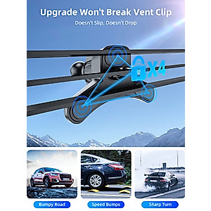 Phone Holder Mount for Car [ Off-Road Level & Stable Hook ] Windshield Dashboard Air Vent Universal Hands-Free Automobile Mounts Cell Phone Holder Fit for iPhone Smartphones