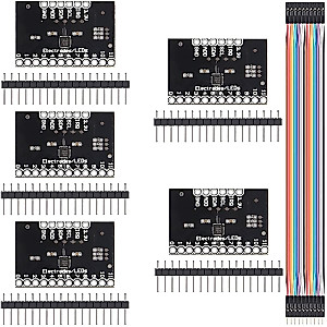 DKARDU 5 pcs MPR121 Breakout V12 Proximity Capacitive Touch Sensor Module Keyboard Touch Sensor Keyboard Development Board with pin Header Dupont Cable