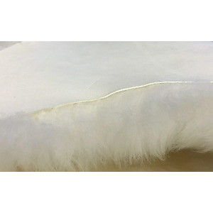 Asuprui Genuine Sheepskin Rug Bedroom Fluffy Rug Natural Fur Rug Nursery Rug 2X3 Feet Ivory Animal Rugs Bear Skin Rugs for Living Room Bedroom Sofa Chair
