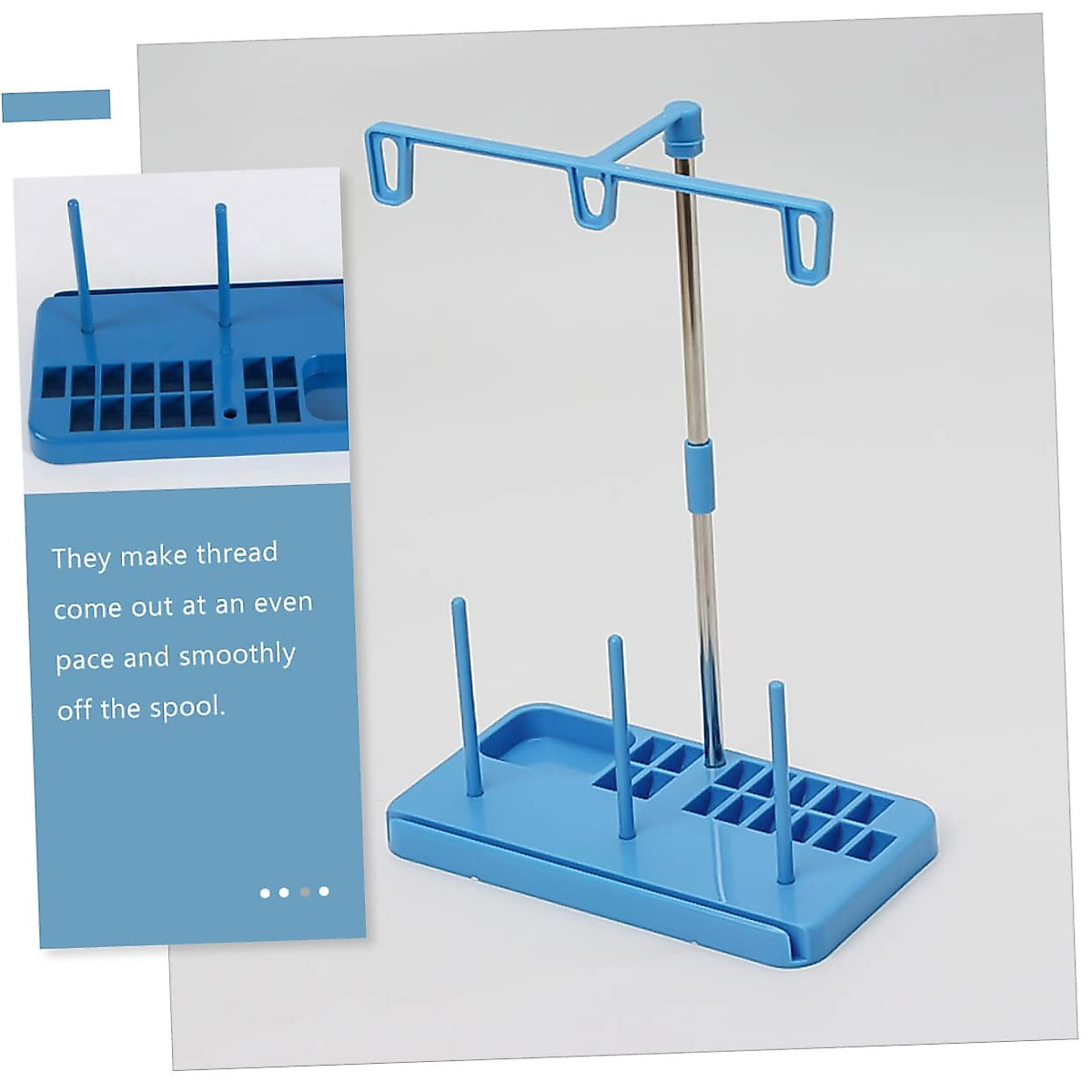 SEWACC 1 Set Universal Three-Wire Rack 3 Thread Stand Quilting Spool Holders Thread Holders Cone Thread Holder Sewing Machine Embroidery Supplies Single Line Embroidery Machine Plastic