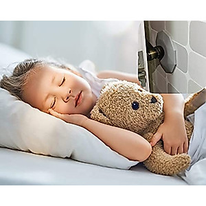 Door Stops Wall Protector 3" (3 PCS) with Strong 3M Adhesive - Quiet and Shock Absorbent Silicone Wall Protectors from Door Knobs - Larger Door Bumper to Protect Every Wall Surface (Gray）