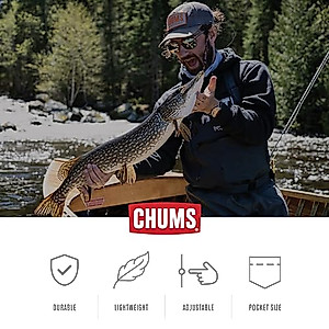 Chums Hat Clip for Travel - Adjustable Hat Holder for Travel & Cap Retainer for Fishing Hats, Baseball Caps, Snap Backs & More - 9 Inch, Black