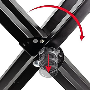 RockJam Adjustable Keyboard Stand with Locking Straps & Quick Release Mechanism