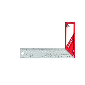 Kapro - 353 Professional Ledge-It Try & Mitre Square - For Leveling and Measuring - Features Stainless Steel Blade, Retractable Ledge, and Etched Ruler Markings - 8 Inch